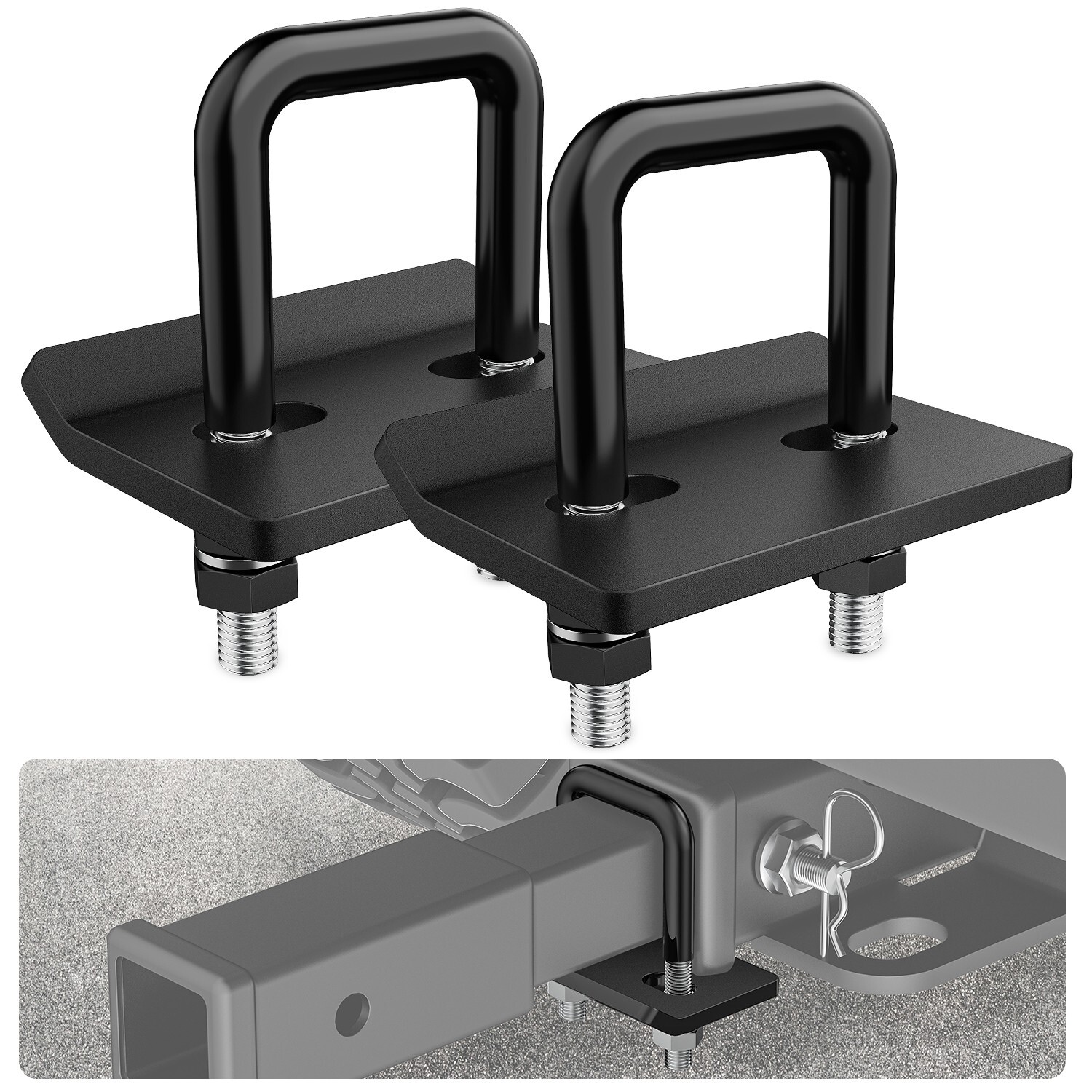 Nilight 2PCS Trailer Hitch Tightener for 2" Trailer Hitches Hitch Mount ...