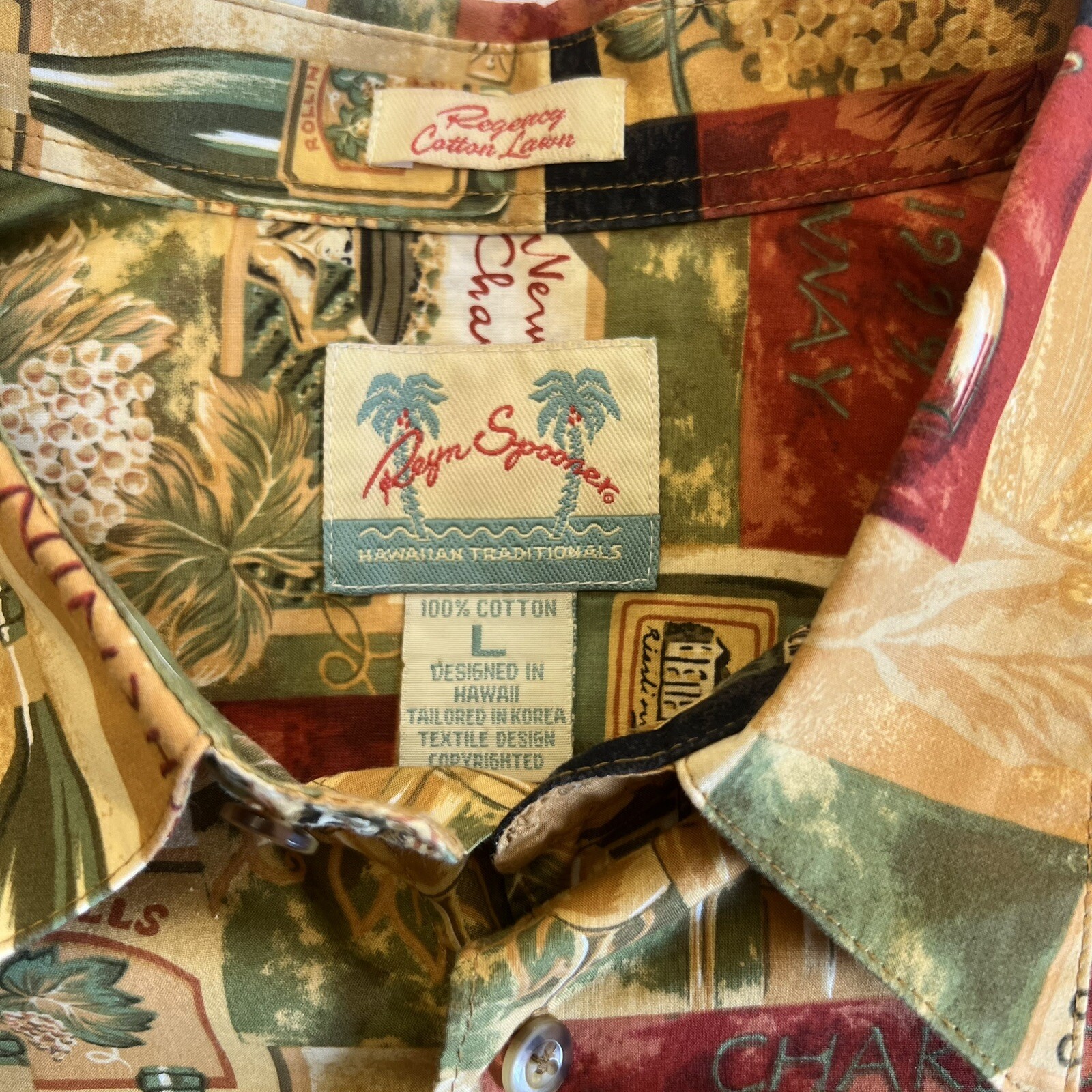 Reyn Spooner Hawaiian Traditionals, Regency Cotton Li… - Gem