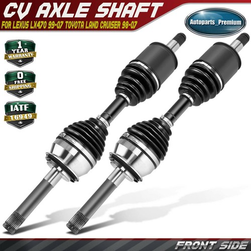 2x Front CV Axle Assembly for Lexus LX470 1999-2007 Toyota Land Cruiser ...