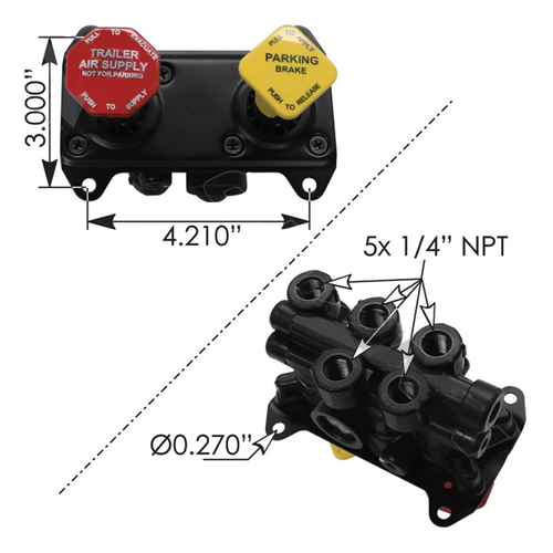 MV3 MV-3 TYPE BRAKE DASH CONTROL VALVE 800516, 065157 | eBay