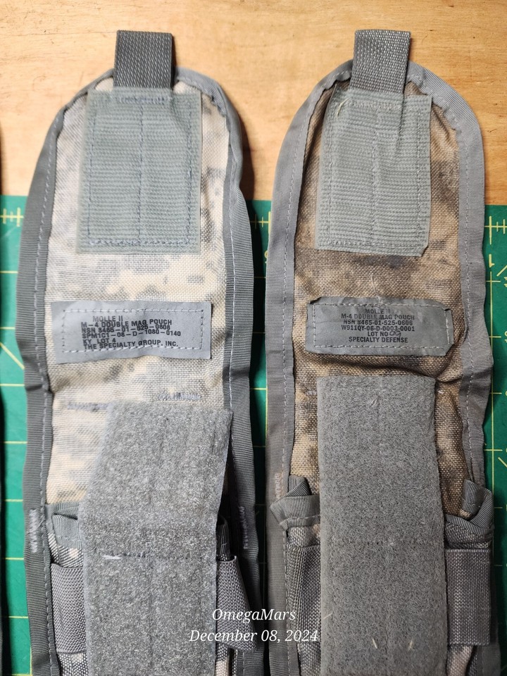x10 USGI Army Molle DOUBLE 2 MAG Magazine Pouch ACU 556 x10 per order ...