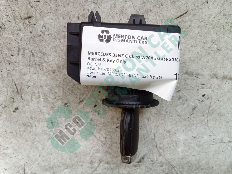 MERCEDES BENZ C CLASS W204 2010 IGNITION SWITCH & KEY | eBay UK