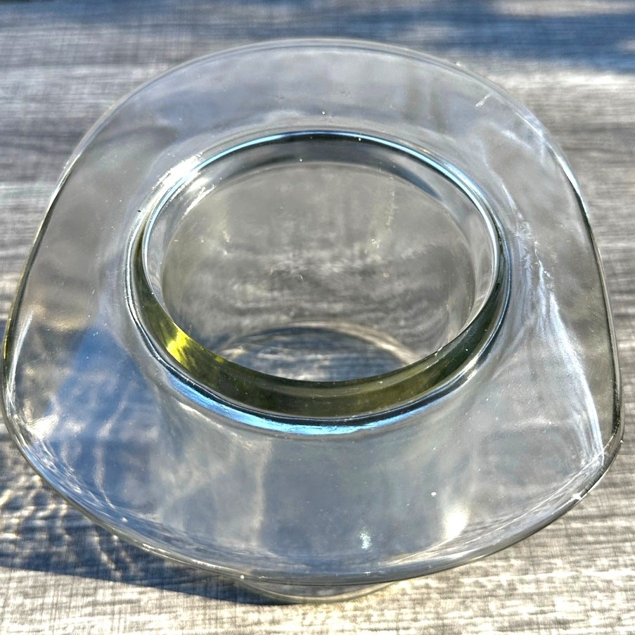 Blenko Unique Vintage 1980's #8432S Top Hat 7" Clear Art Glass Vase | eBay