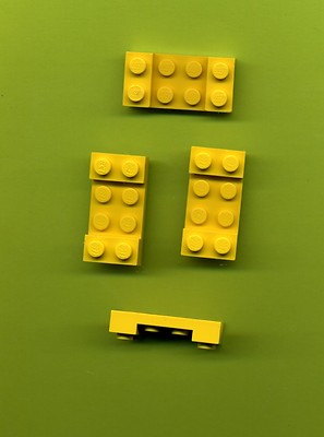 Lego-- 3788 -- Platte -- Kotflügel -- 2 x 4 -- Gelb -- 4 Stück - | eBay.de