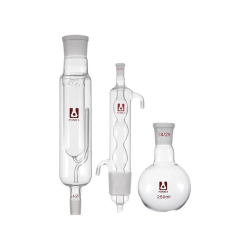 250ml Glass Extraction Set: Soxhlet Extractor Determination Fat Lab ...