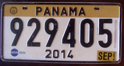 2014 Panama License Plate | eBay