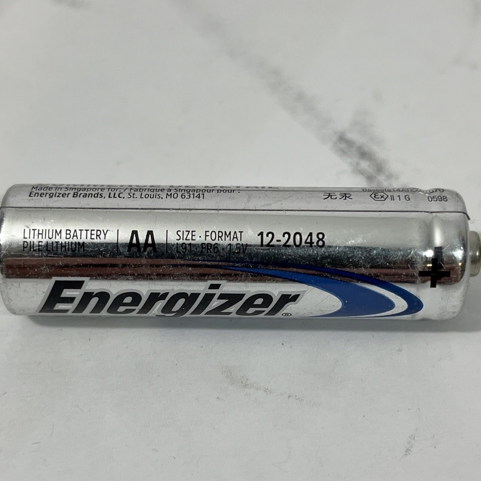 Energizer AA-L91 Ultimate Lithium Batteries Unpacked-EXP Date 12/2048 ...