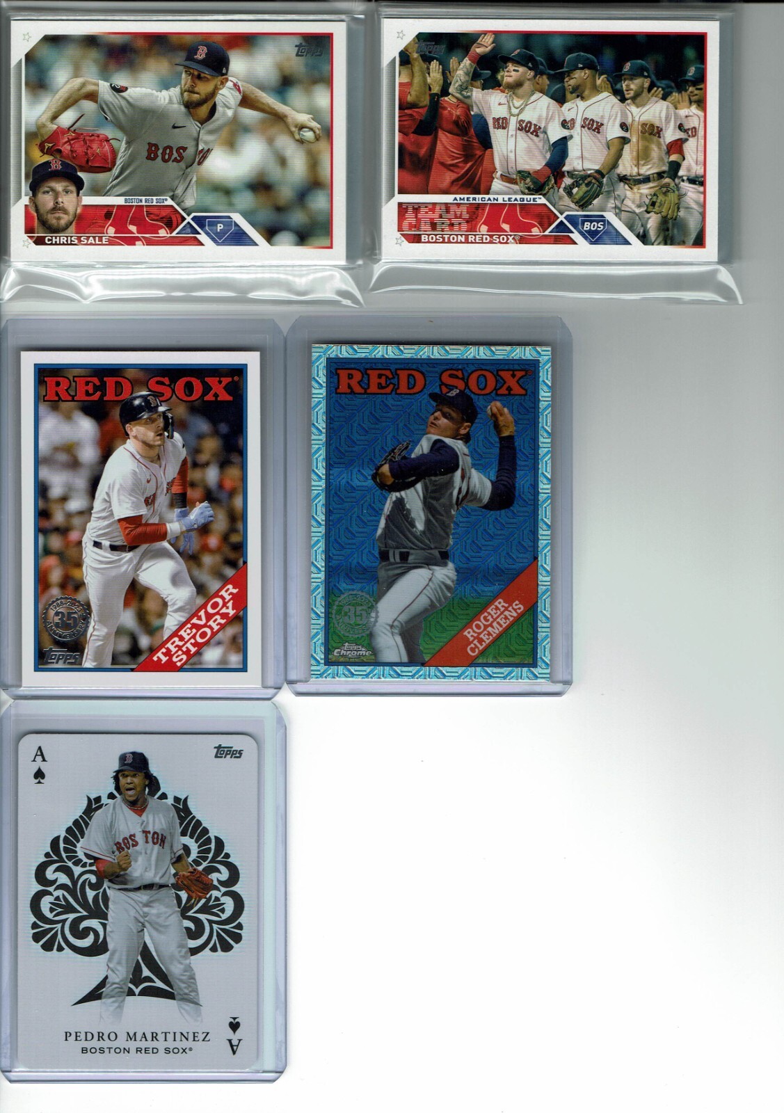 2023 Topps Baseball Series 1 & 2 Boston Red Sox Team Set (24) Base ...