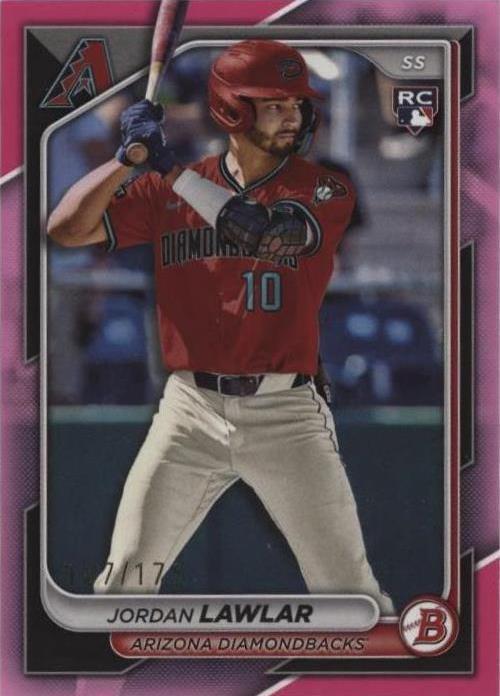 2024 Bowman - Jordan Lawlar #96 Pink Border /175 (RC) for sale online ...