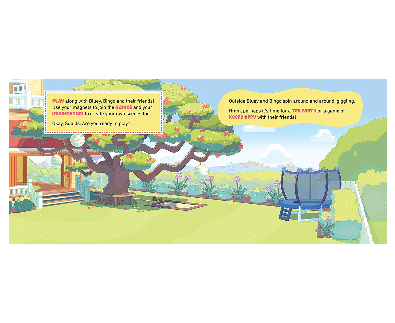 Bluey Let'S Play Outside! a Magnet Book | eBay