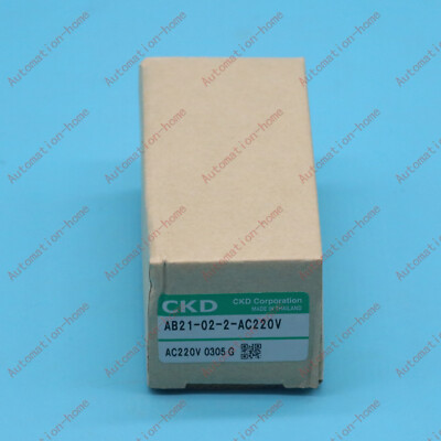 1PC New CKD AB21-02-2-AC220V AB21-02-2 AC220V solenoid valve In Box#QW ...