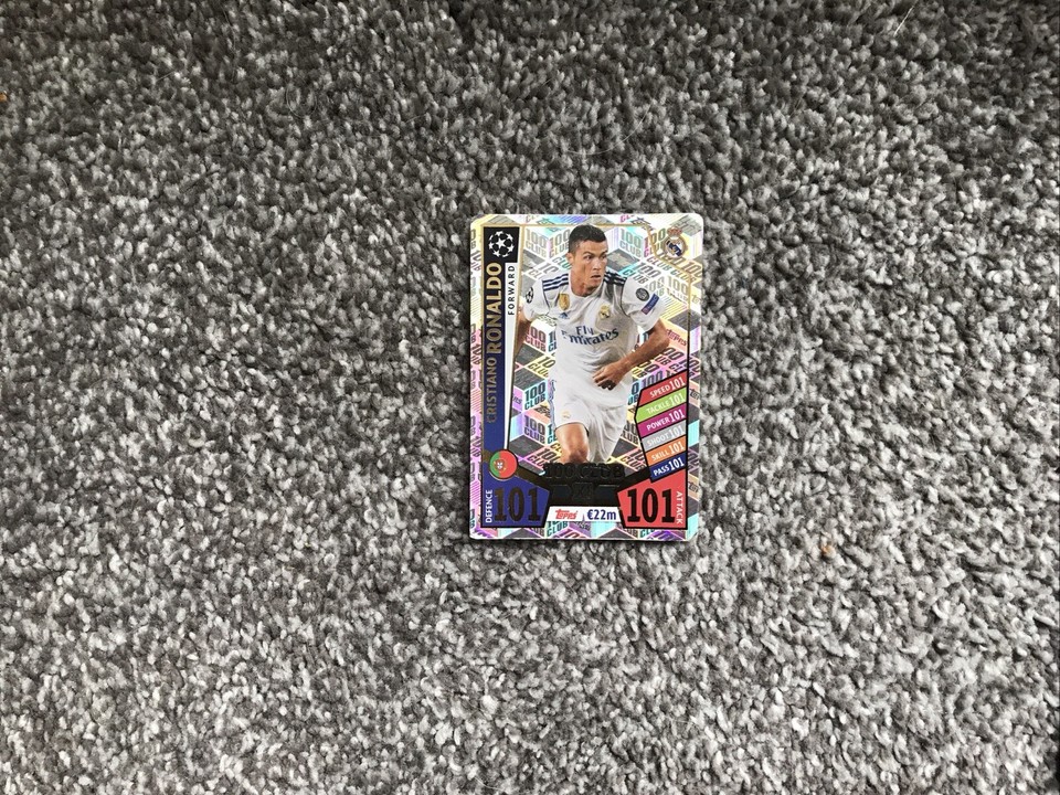 5 101 Match Attack Football Cards Ronaldo Messi Mbappe Lewandoski ...