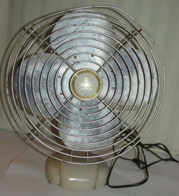 Vintage Wizard Imperial Metal Table Fan~Industrial Look~12"~ Works ...