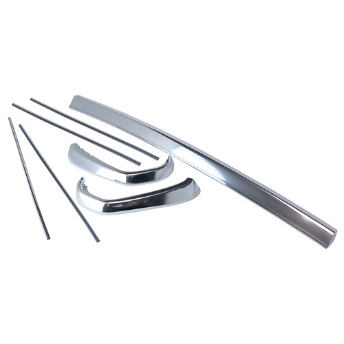 Classic Mini Front Grille finisher set Molding and fixing kit 3 piece ...