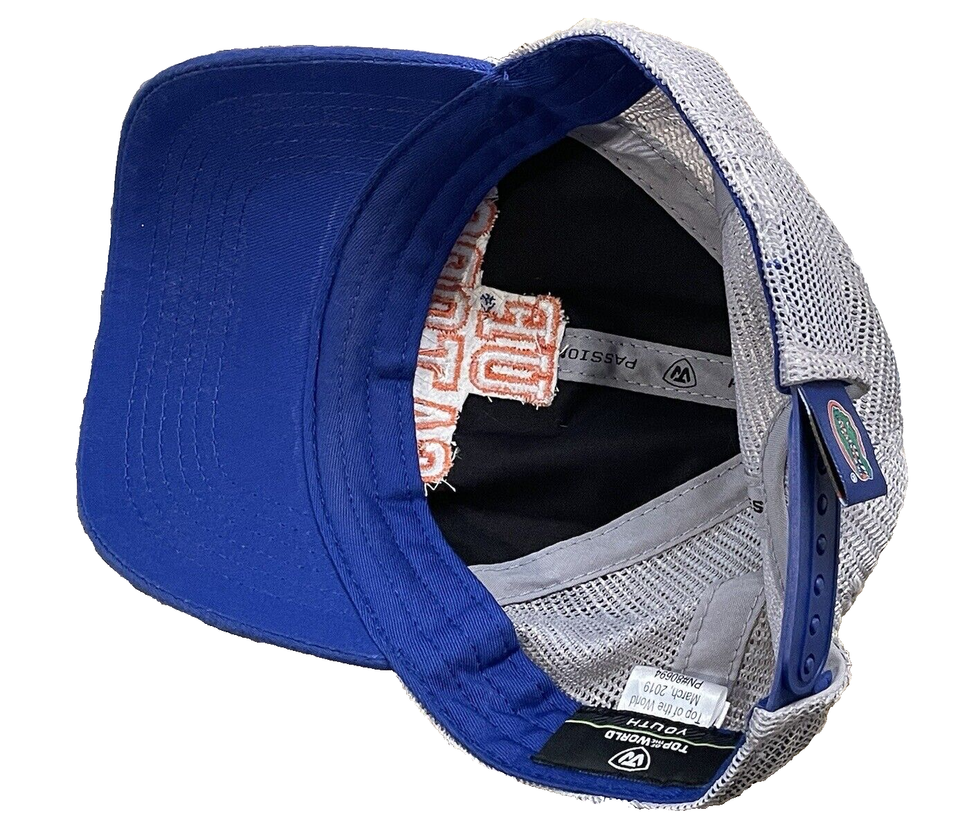 Florida Gators Embroider Baseball Ball Cap Blue & Gray Hat UF Youth ...