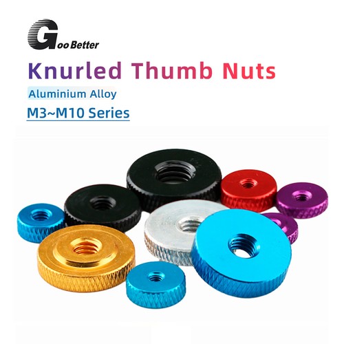 Knurled Thumb Nut Aluminum Alloy Hand Grip Knobs M3 M4 M5 M6 M8 M10 ...