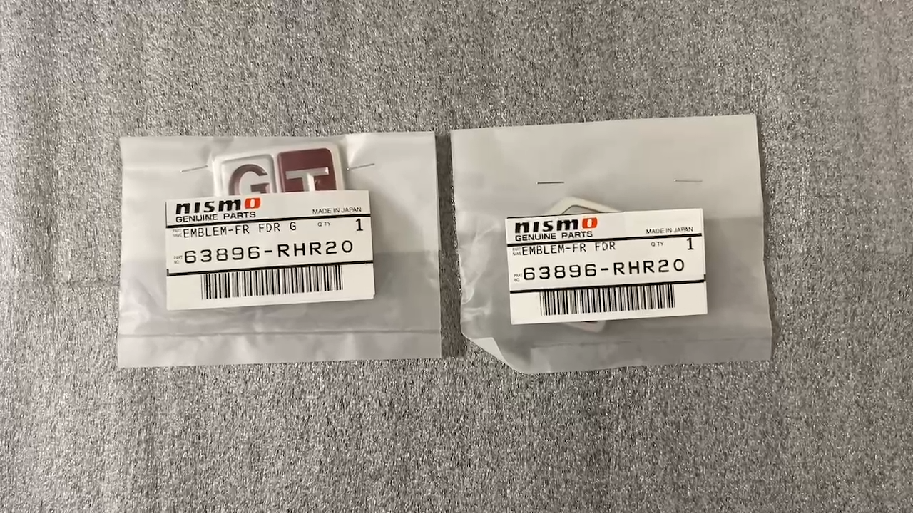 Genuin Nissan Skyline GT-R R32 Side Fender GT Emblem Badge Left Right ...