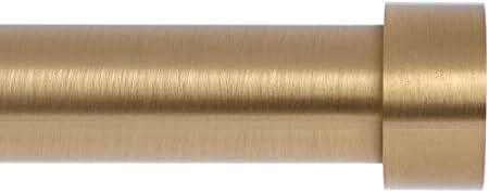 VOIIY Gold Adjustable Curtain Rod, 18 to 45 Inch, for Windows in ...