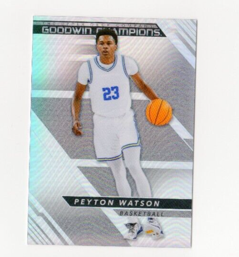 2022 UD Goodwin Champions Basketball Peyton Watson #P17 Rainbow ...