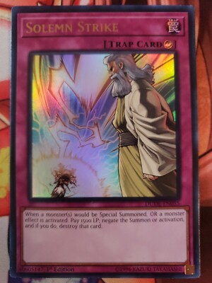 Yu-Gi-Oh! TCG Solemn Strike Duel Devastator DUDE-EN055 1st Edition ...