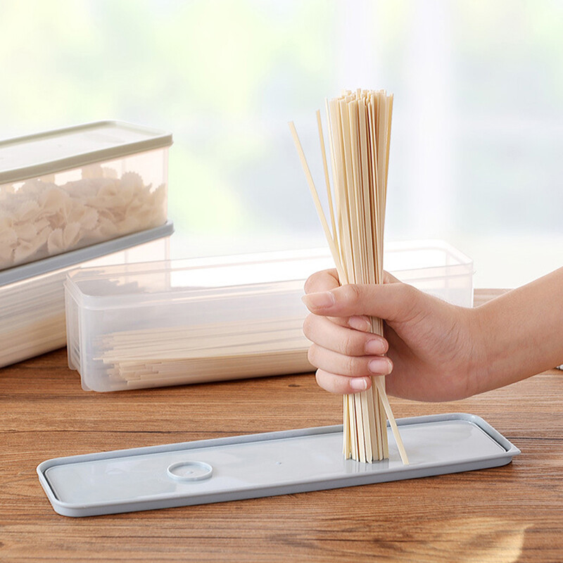 Sealed Noodles Crisper Plastic Noodles Spaghetti Box Refrigerator ...