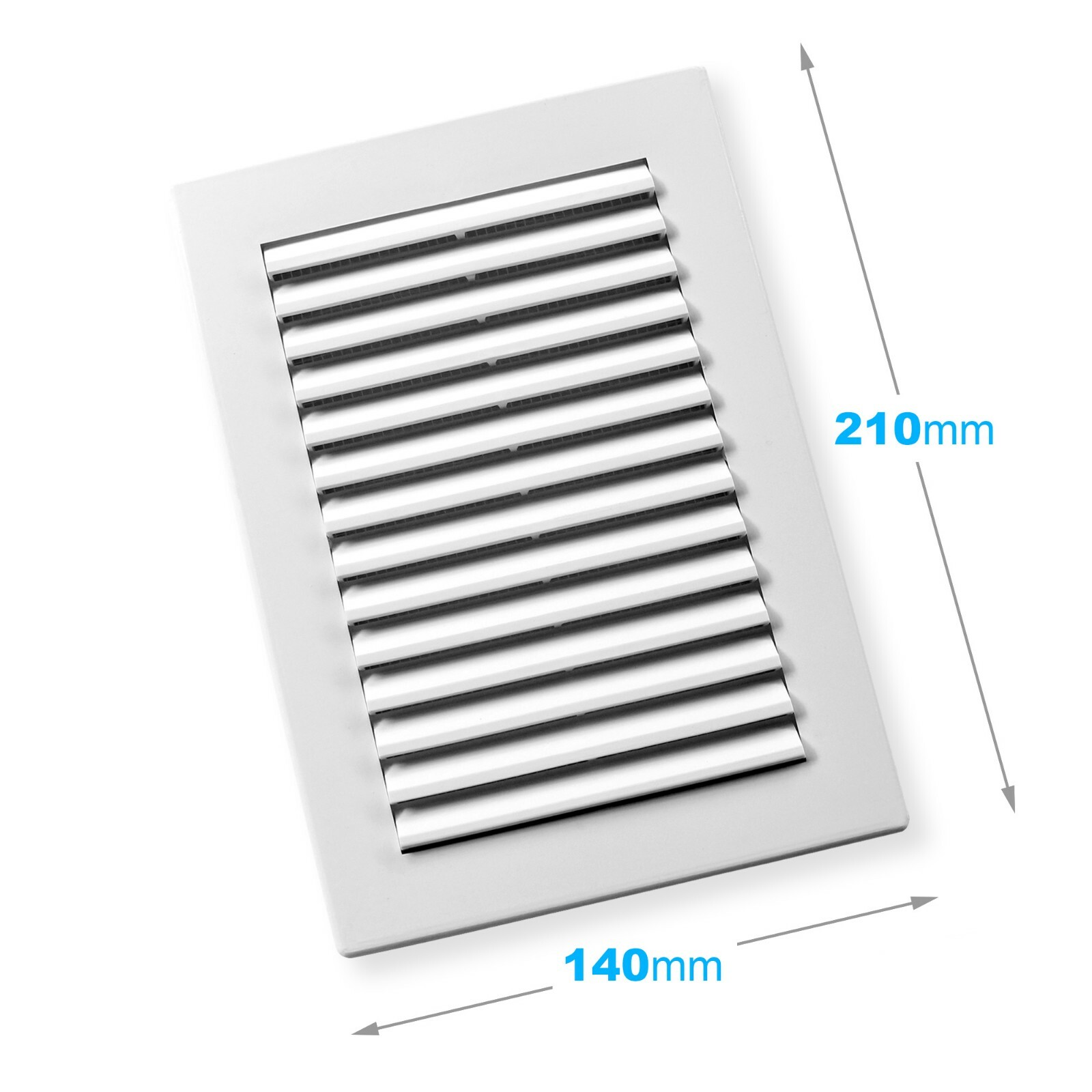 140 x 210mm Plastic Air VENTILATION GRILL INSECT NET Ducting Wall Vent ...