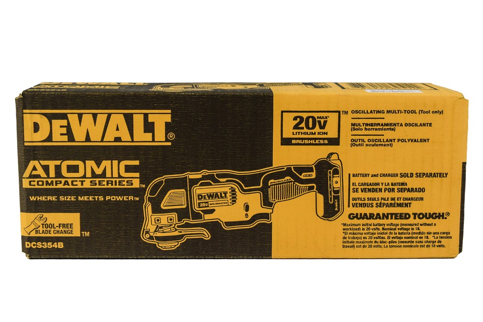 DeWalt DCS354B 20V Cordless Brushless Oscillating Multi-Tool (Tool Only ...