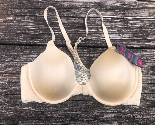 NWT Maidenform One Tab Fit Women's T-back Extra Coverage Bra Size 36C ...