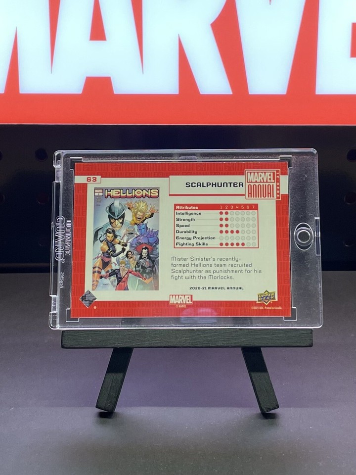 2020-21 Upper Deck Marvel Annual Hologram Parallel #63 Scalphunter 10/ ...