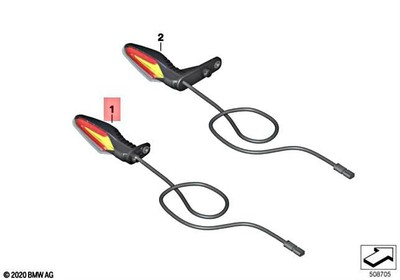 New BMW Rear Indicators LED Right/Left (Rear Light) - S1000R K63 K67 ...