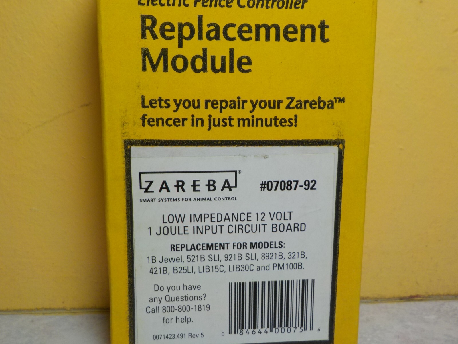 ZAREBA Electric Fence Controller Replacement Module #07087-92 open box ...