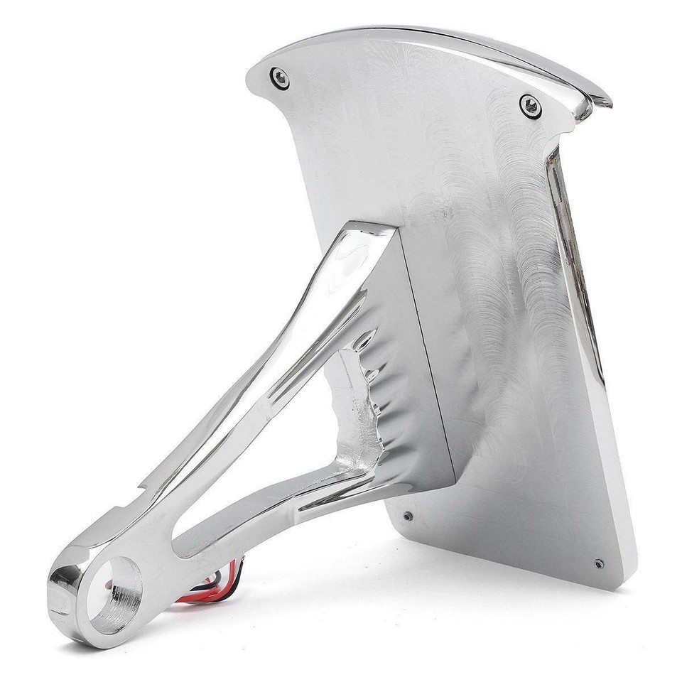 Chrome Side Mount License Plate Bracket Light For Harley Fatboy ...