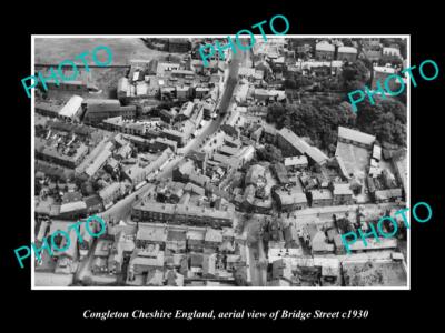 OLD 6 X 4 HISTORIC PHOTO OF CONGLETON CHESHIRE ENGLAND VIEW OF BRIDGE ...