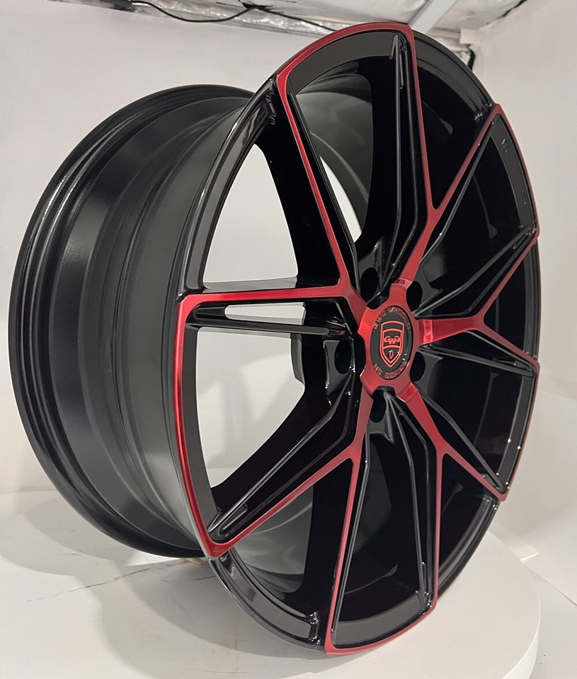 NS4 18 inch Black Red Rim fits BMW 3 SERIES (E46) 2000 - 2005 | eBay