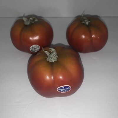 3 Tomatoes Faux Fake Vegetables Kitchen Display Props Decor Pretend ...