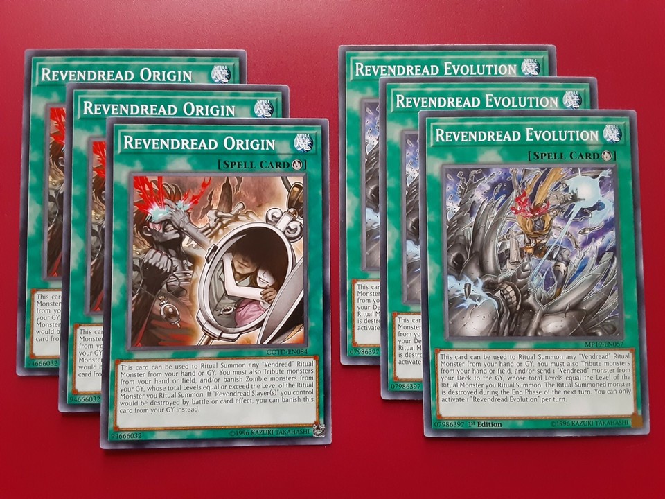 Yugioh Vendread Deck 63 Card Revendread Slayer Complete Budget ...
