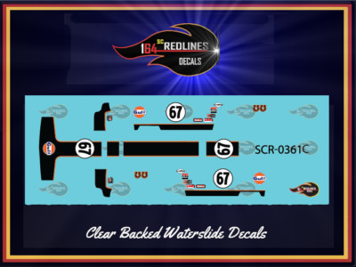 1/64 '67 Camaro Gulf 'Black' Decal SCR-0361C | eBay