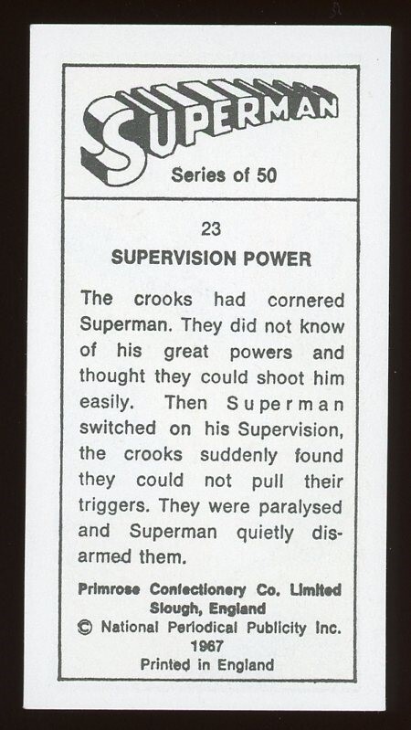 1967 Primrose Confectionery Superman #23 Supervision Power NM/MT | eBay