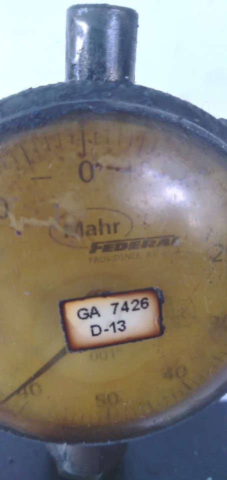 MAHR FEDERAL DIAL INDICATOR .001" Steampunk with Base Industrial ...