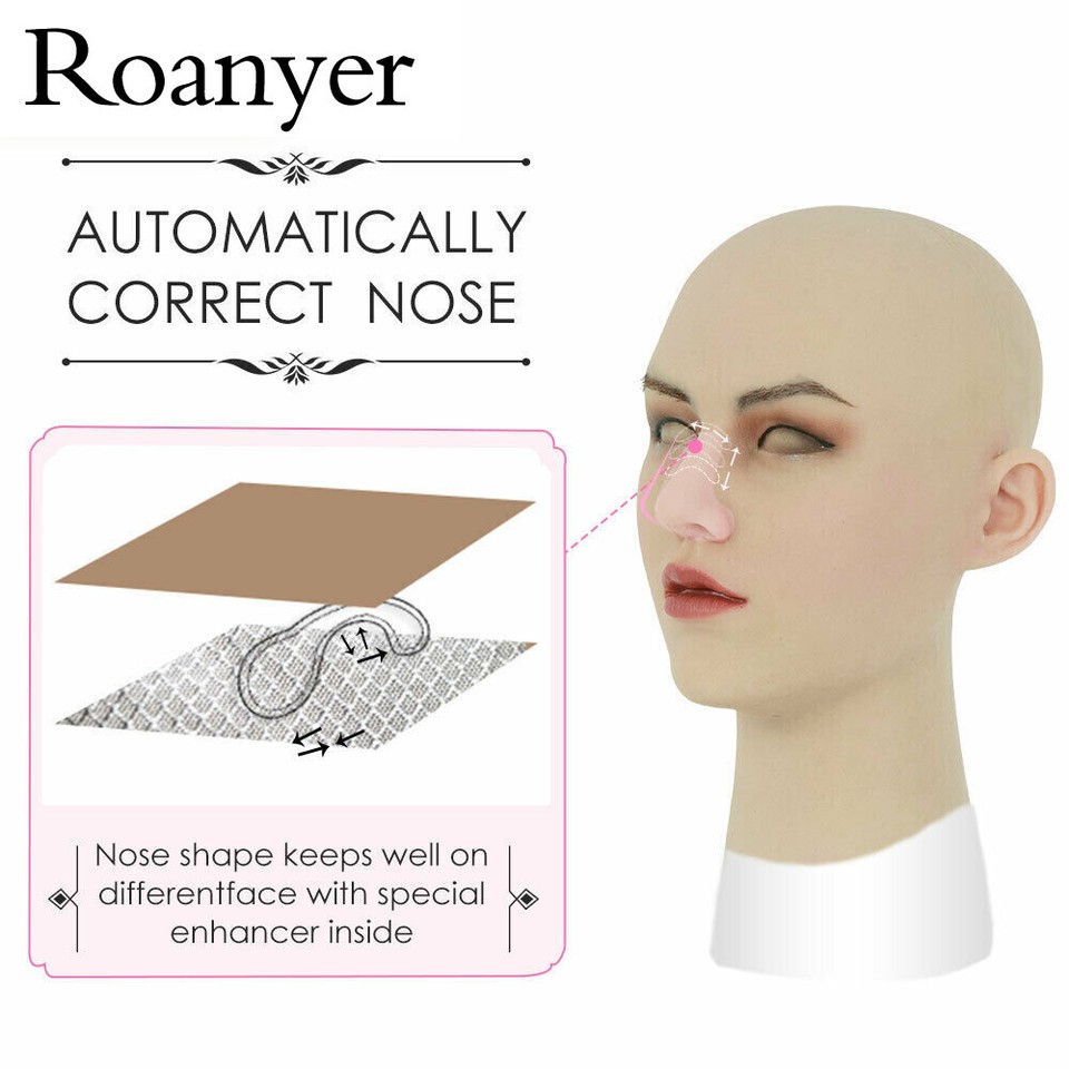 Roanyer Silicone MAY Mask Realistic Female Mask for Crossdresser Fake ...
