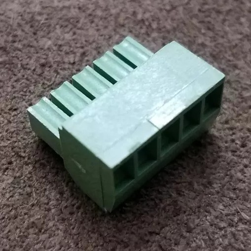 NEW Green APCD 5 pin 3.5mm Phoenix Plug Pluggable Quick Connector ...