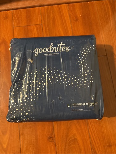 Goodnites Yourh Nighttime Underwear Fits Size 10-12 Large Open Bag 25 ...