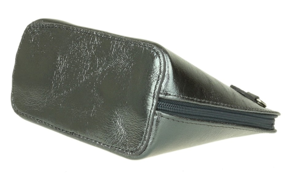 Small Genuine Real Leather Metallic Vera Pelle Cross Body Shoulder Bag ...