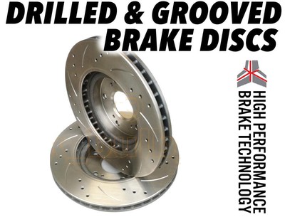 FRONT DRILLED GROOVED BRAKE DISCS 294mm Fits MINI COOPER S JCW R55 R56 ...