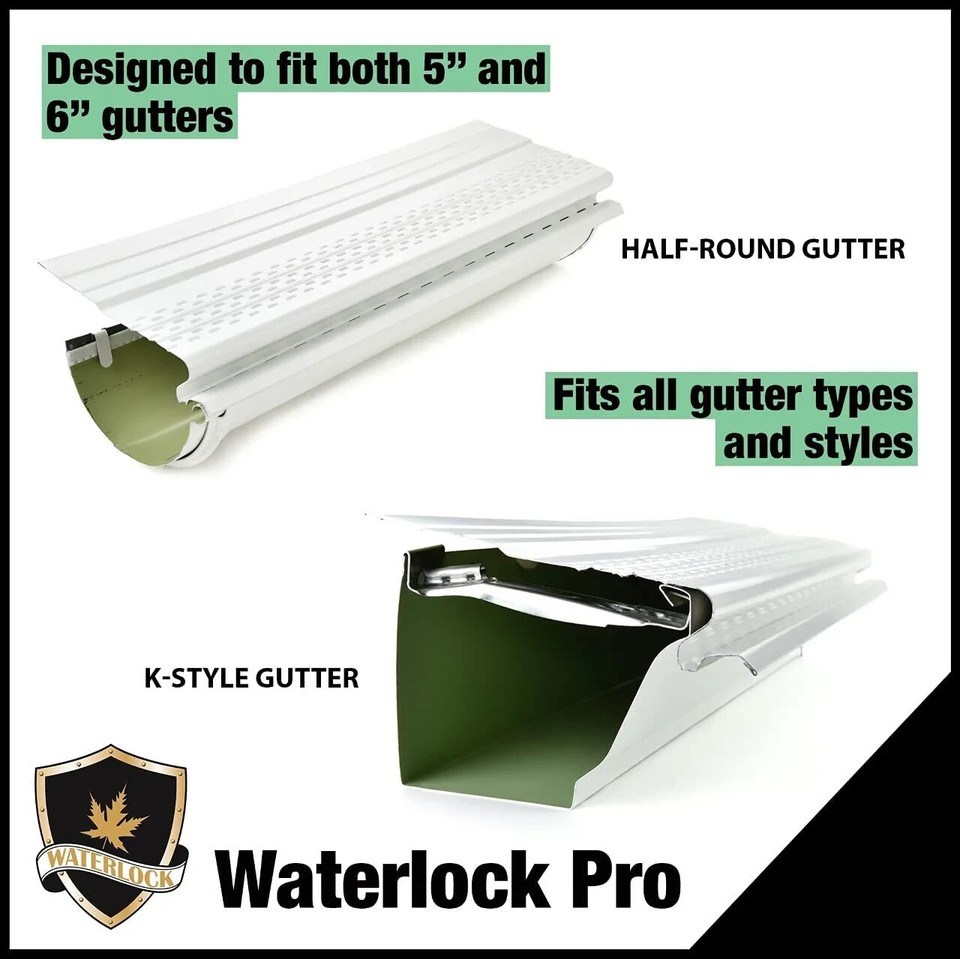 Pro Gutter Guards Leaf Protection Contractor-Grade Aluminum Gutter ...