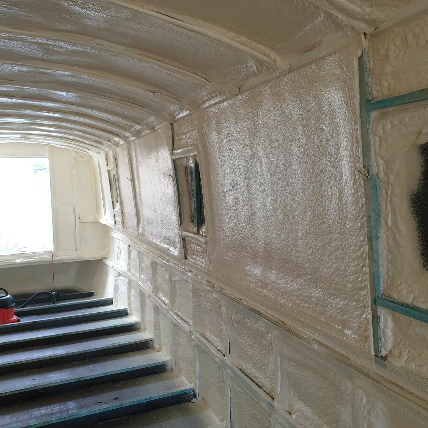 Canal boat insulation/spray foam insulation Boat/Campervan | eBay UK