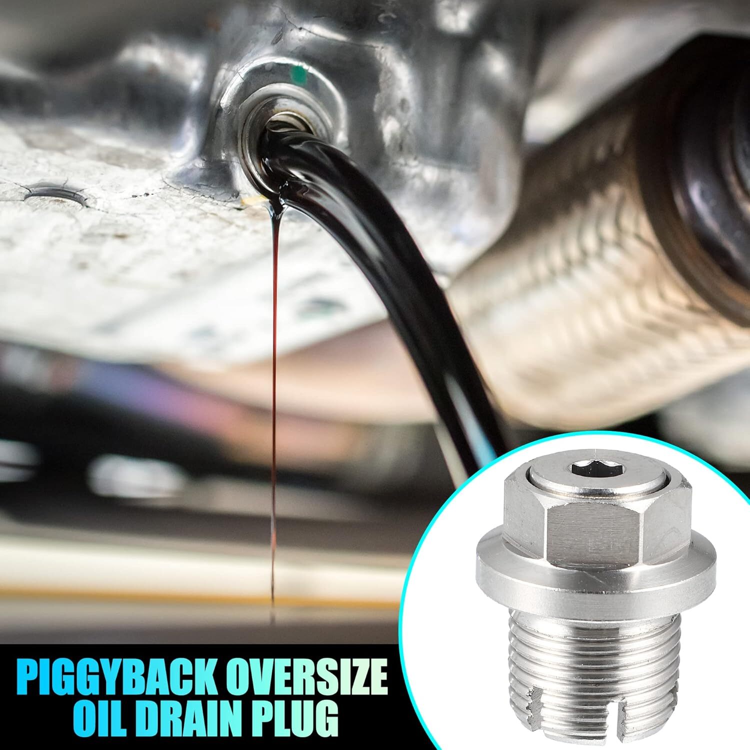 Oil Drain Plug Self-tapping Piggyback Stainless Steel Repair Kit M14.1 ...