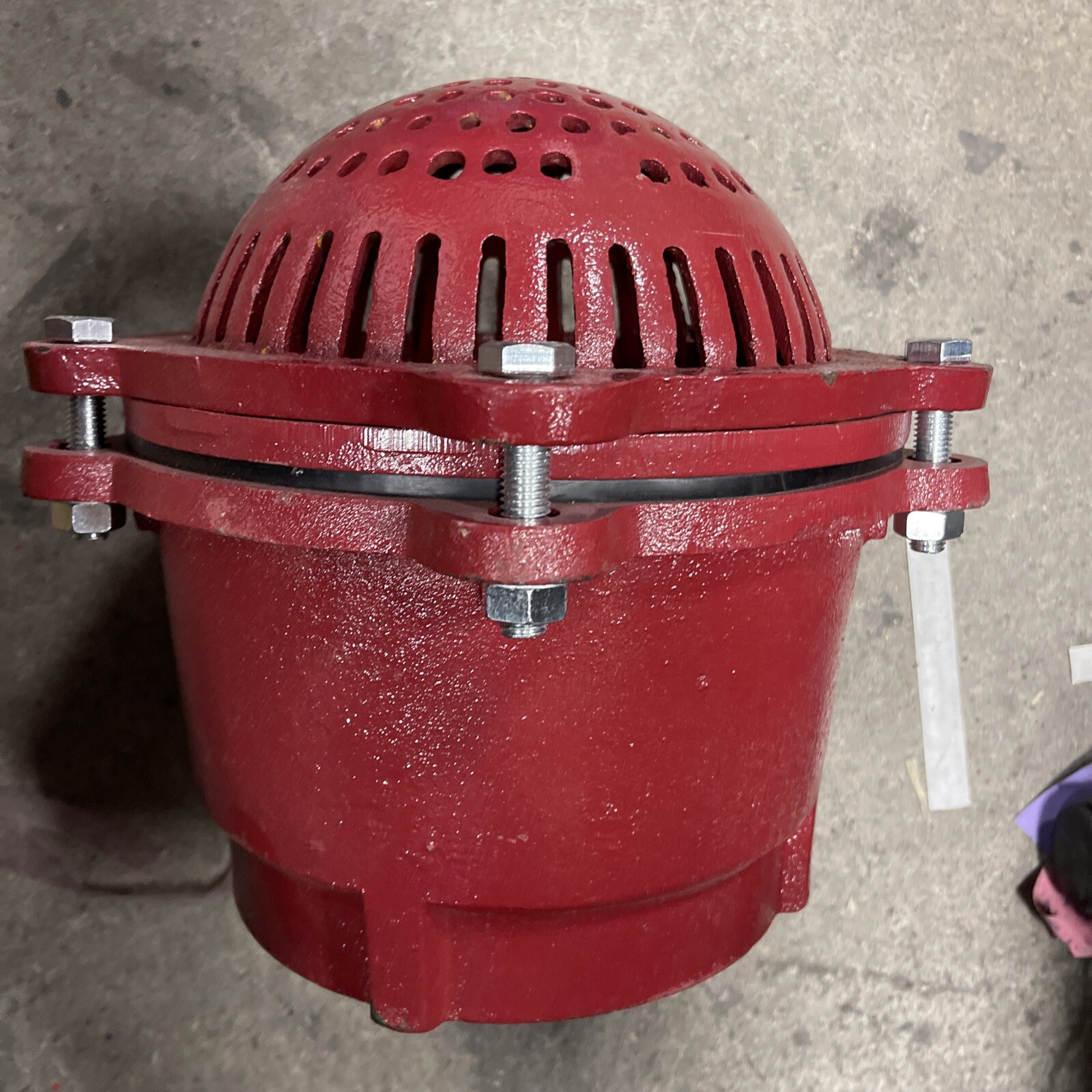 6" NPT Foot Valve, Cast Iron, Pump Suction Hose, Prime, Prospecting ...