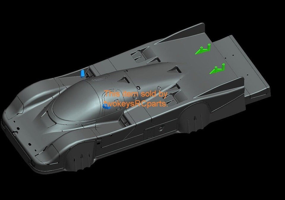 1:10 RC Clear Body Shell - Porsche 956 supplied with stickers and ...