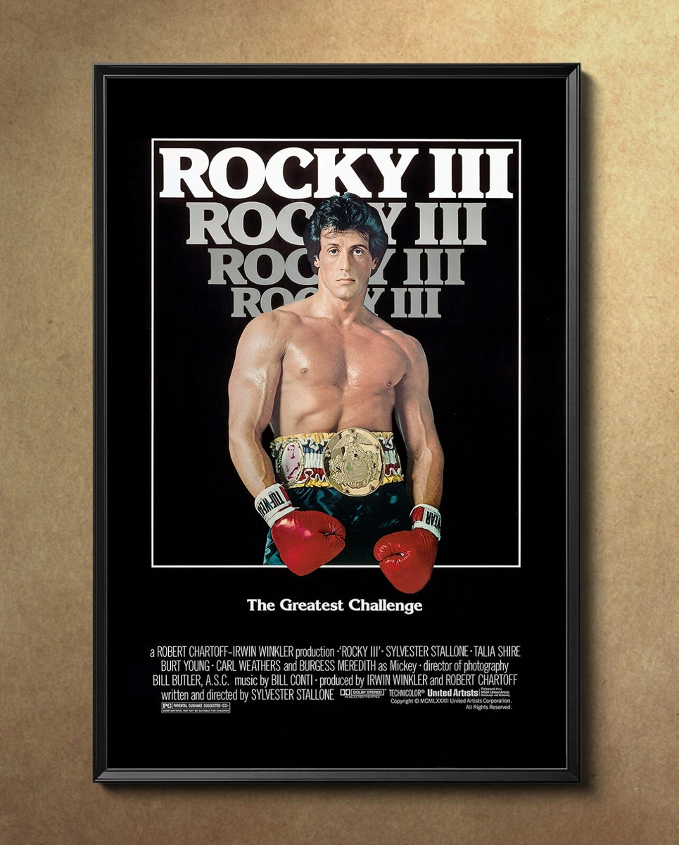 Sylvester Stallone Rocky 3 Poster